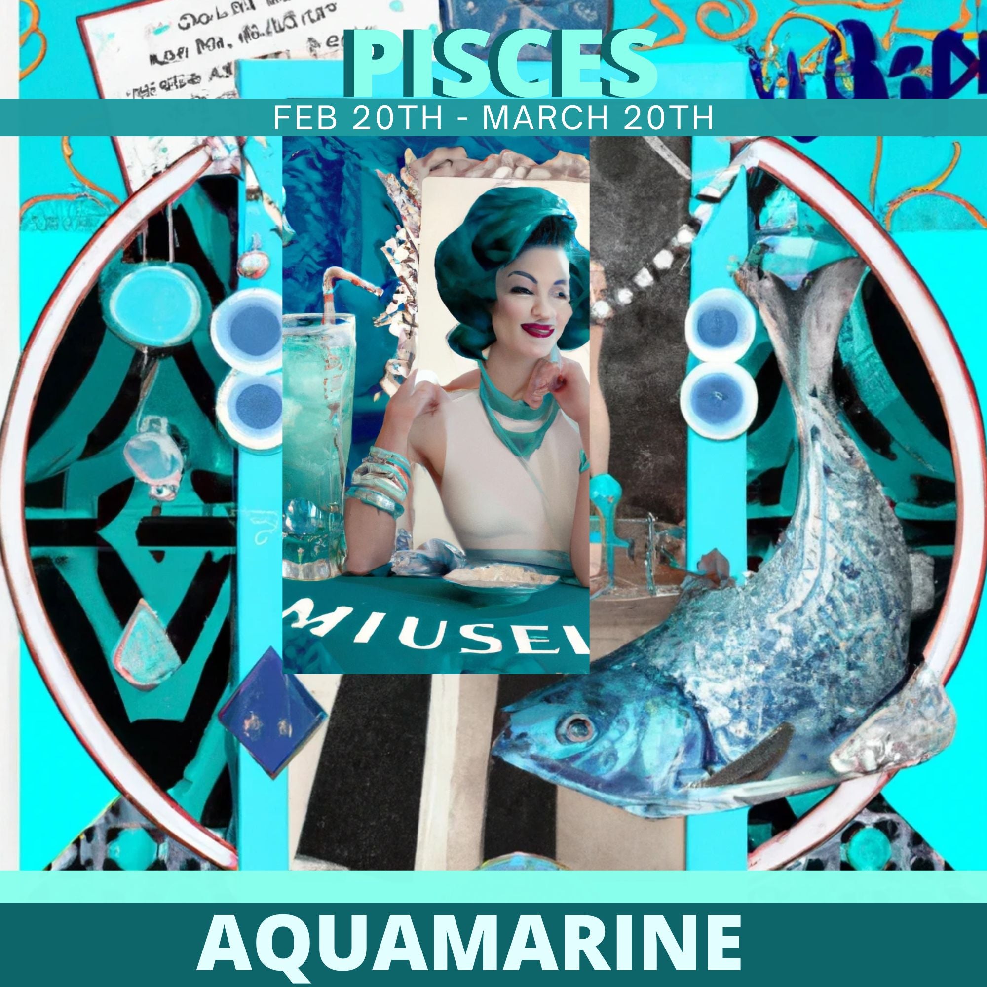 A Rhyme, Just In Time, for Pisces & Aquamarine - Fit For A Queen! – Key ...